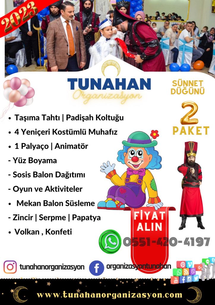 Sünnet Organizasyon Paketleri – Tunahan Organizasyon
